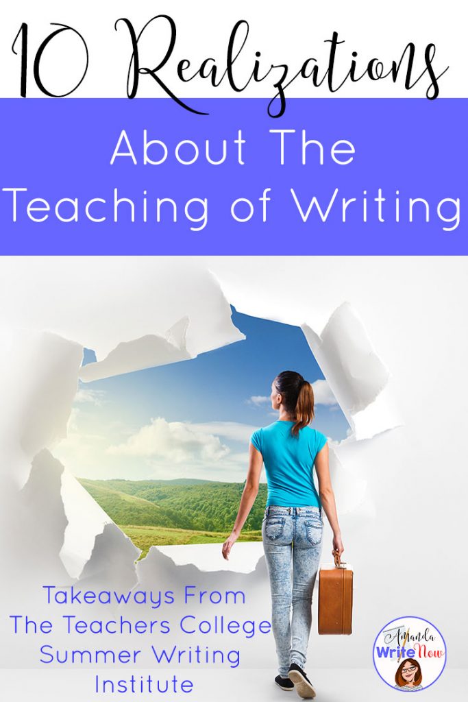 Realizations About Teaching Writing-Amanda Write Now