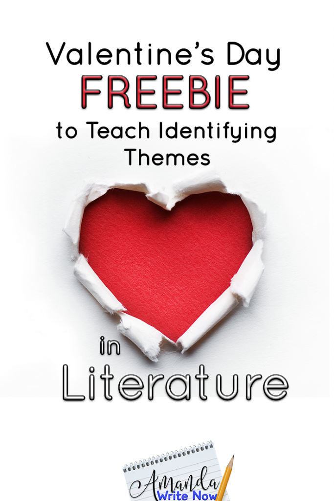 A Valentine's Day Freebie: Teach Identifying Themes in Literature