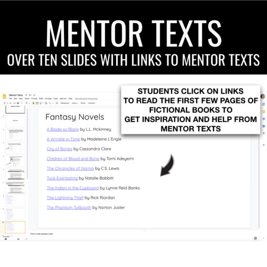 Fiction Writing for Middle Schoolers - Amanda Write Now