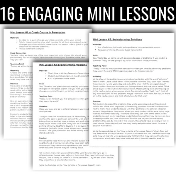 Opinion/Persuasive Writing Unit - Amanda Write Now