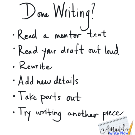 Writing Charts - Amanda Write Now