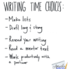 Writing Charts - Amanda Write Now