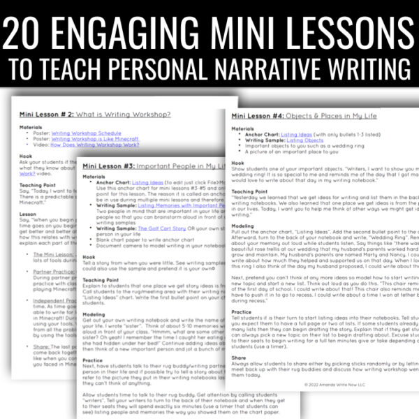 3rd-5th Grade Writing Bundle - Amanda Write Now