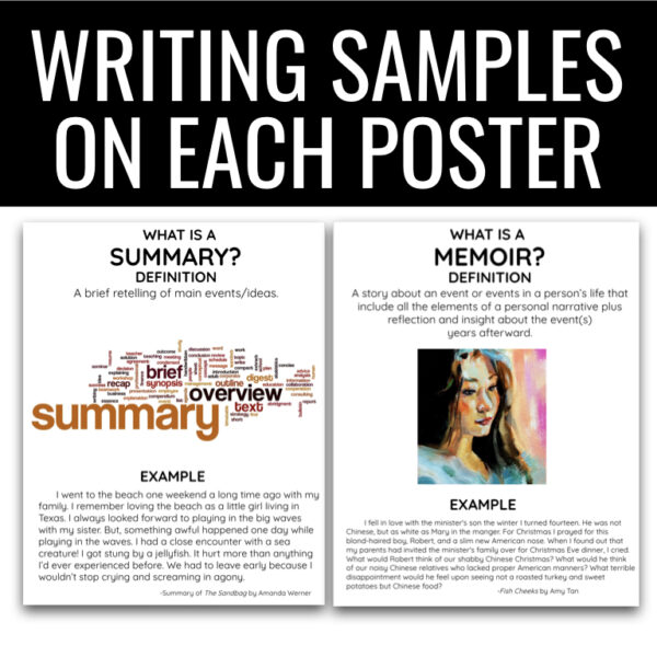 Personal Narrative Posters - Amanda Write Now